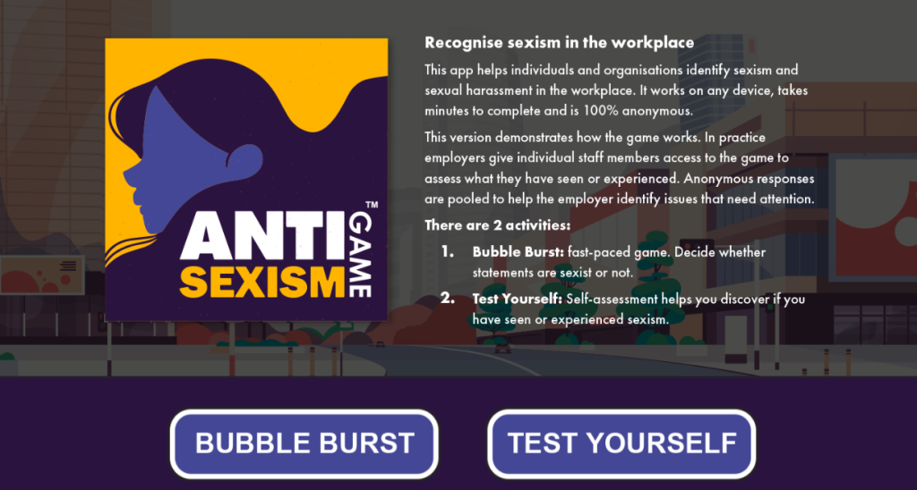 Safe In Our World The Antisexism Game - Safe In Our World